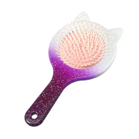 Unique Bargains Cat's Ears Airbag Hair Brush 1pc Purple White : Target