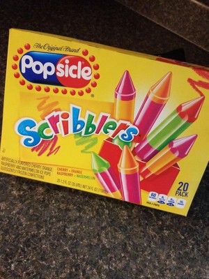 Popsicle Cherry Watermelon Raspberry Orange Scribblers Ice Pops - 18ct ...