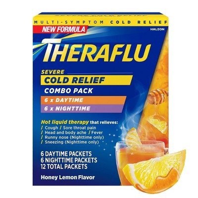Theraflu Multi-symptom Severe Cold Relief Powder - Acetaminophen ...