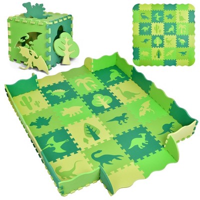 Fun Little Toys 36 Pcs Dinosaurs Playmat, Eva Foam Puzzle Mats : Target