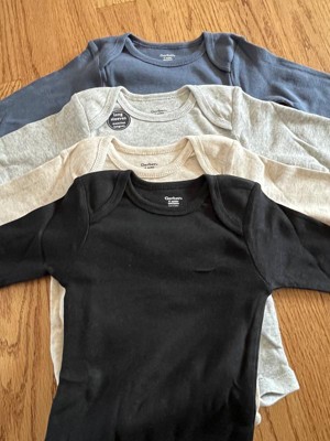 Gerber Baby 4pk Long Sleeve Onesies : Target