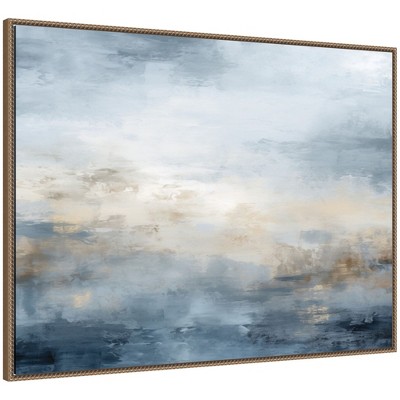 Kate and Laurel Oceanic Serenity Blue Abstract by The Creative Bunch ...