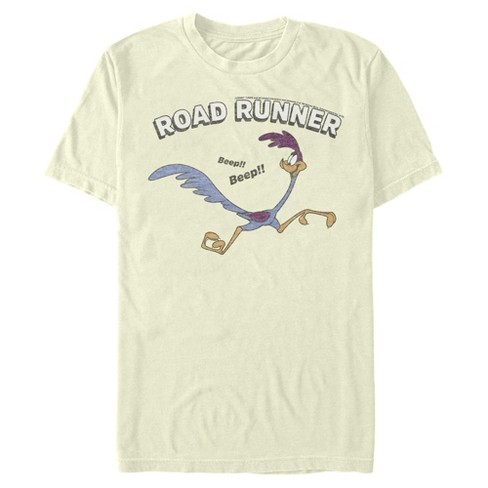 Men's Looney Tunes Beep Road Runner T-shirt - Beige - Large : Target