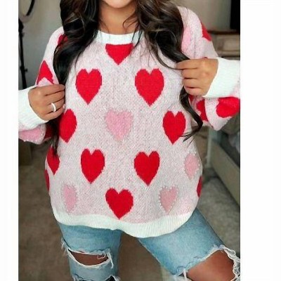Women's Pearl Heart Sweater - Jadyk L : Target