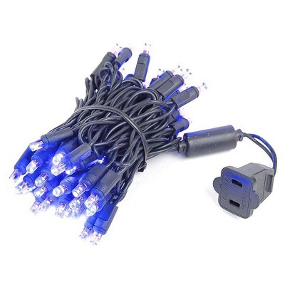 Novelty Lights 50 Light Purple Led Christmas Mini Light Set (brown Wire ...