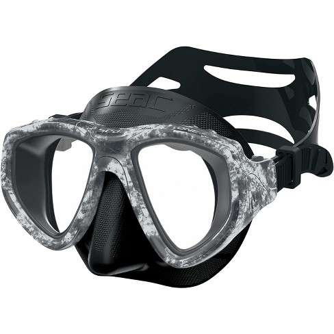 Seac One Dual Lens Scuba Diving Snorkeling Freediving Mask Grey ...
