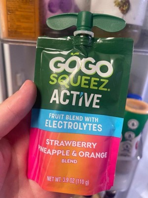 Gogo Squeez Active Strawberry Pineapple & Orange Fruit Blend Variety ...