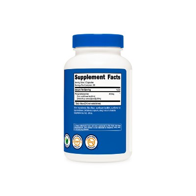 Nutricost Phosphatidylserine Capsules (soy-free) (400 Mg) (120 Capsules ...