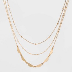 Delicate Layered Necklace - A New Day™ Gold : Target