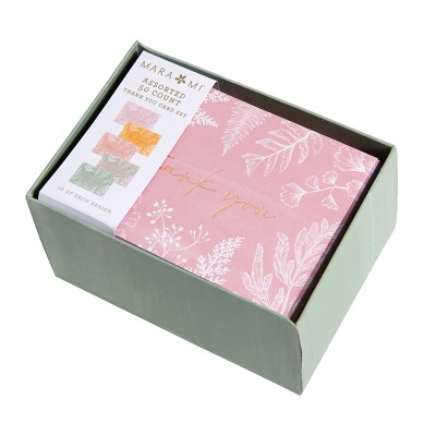 50ct Blank Thank You Cards Floral : Target