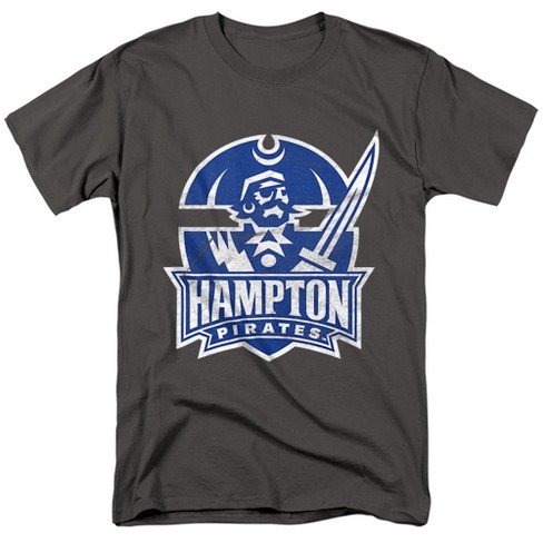 Hampton University Official Distressed Primary Adult T-shirt, Charcoal ...
