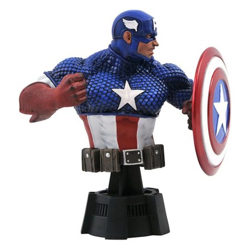Diamond Select Marvel Captain America 6 Inch Resin Bust : Target