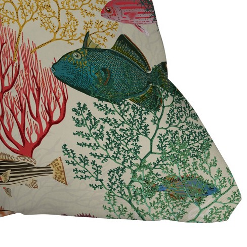 Deny Designs Design D' Annick Coral Reef Deep Silence Indoor Throw ...