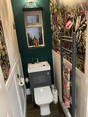 Midnight Tropic Green Tropical Paste The Wall Wallpaper : Target