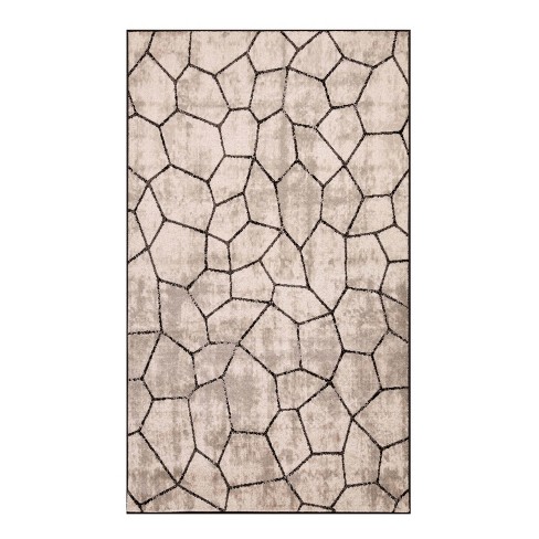Contemporary Modern Geometric Cobblestone Indoor Runner Or Area Rug By ...