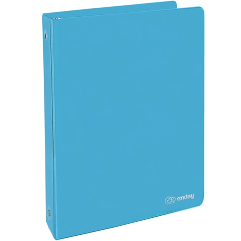 Enday 1-inch 3-ring View Binder With 2-pockets, Blue : Target