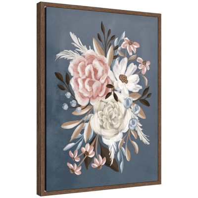 Kate and Laurel LDC Honeybloom 2 by Loveall Designs Co Framed Canvas ...