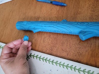 Long Rubber Stick With Crinkles Dog Toy - Blue - Boots & Barkley™ : Target