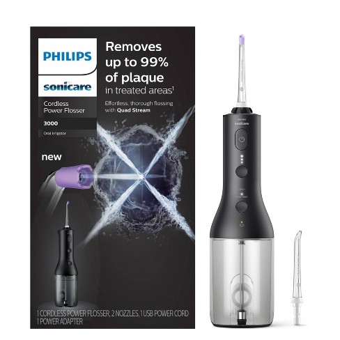 Philips Sonicare Power Flosser 3000 Cordless - Hx3826/23 - Black : Target