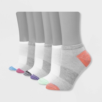 Hanes Performance Women's Cushioned 6pk No Show Tab Athletic Socks 5-9 ...