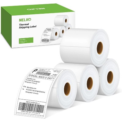 Nelko Genuine 4x6 Direct Thermal Shipping Label (pack Of 500 Fan-fold ...
