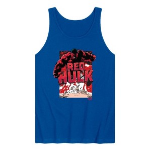 Men's Marvel Angry Red Hulk Graphic Tank Top - Royal Blue - Large : Target