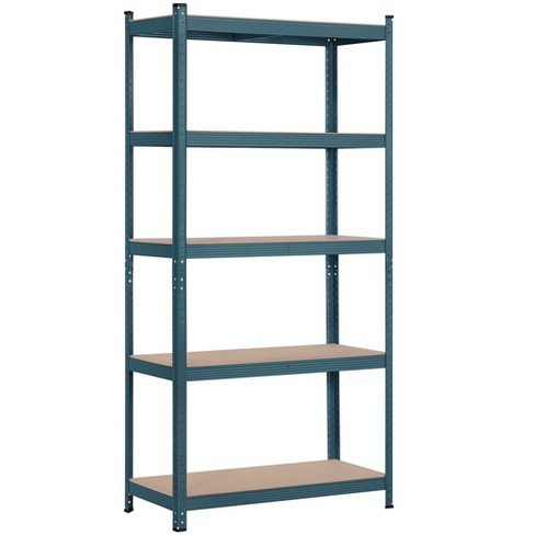 Yaheetech 71in 5-tier Metal Storage Rack 5 Adjustable Shelves Boltless ...