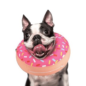 Supet Soft Inflatable Dog Cone Collar Pink M : Target