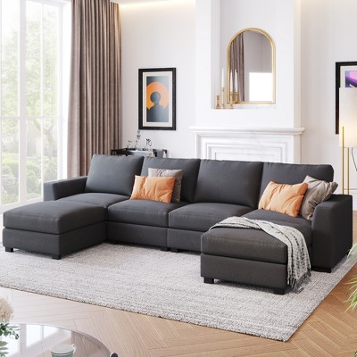 Gray Sectional Sofas Modular Sectionals Target