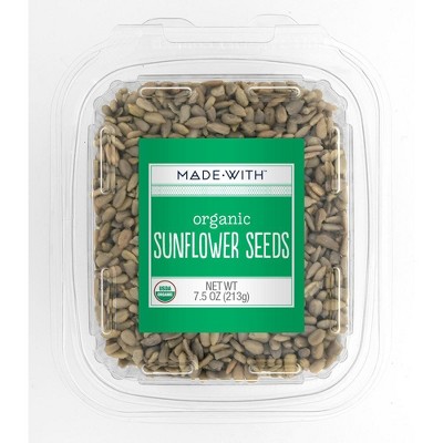 Organic Roasted No Salt Sunflower Kernels - 6.5oz : Target