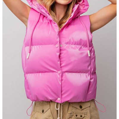 Women's Come On Barbie Puffer Jacket - Easel L : Target