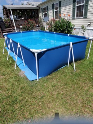 Bestway 13 Foot X 7 Foot X 32 Inch Rectangular Steel Pro Frame Durable ...