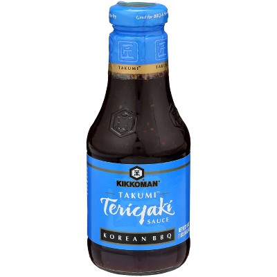 Kikkoman Takumi Teriyaki Sauce Korean Bbq - Case Of 6 - 21.25 Oz : Target