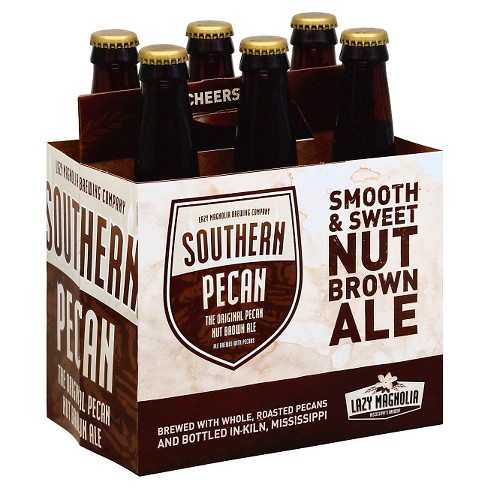 Lazy Magnolia Southern Pecan Brown Ale Beer - 6pk/12 Fl Oz Bottles : Target