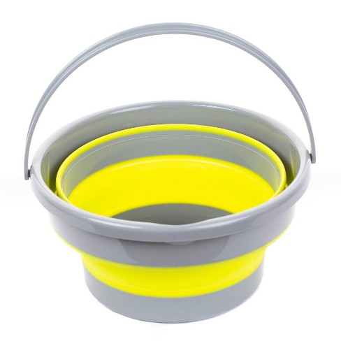 Ultimate Innovations 2pk Collapsible Bucket - Yellow: Portable Garden ...