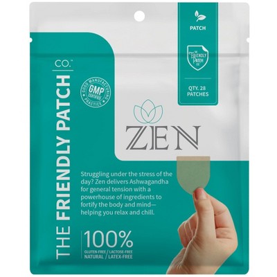 The Friendly Patch Zen Patch - 28 Patches Stress, Relax, Calm, Ashwagandha, Gaba & Gotu Kola ...