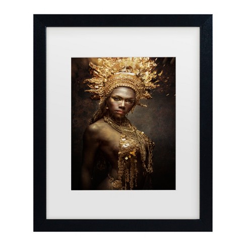 Siegart Golden Girl Matted Framed Art : Target