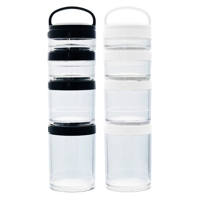 Humangear Stax Xl Eatsystem Travel Stacking Containers - White/blue ...