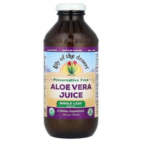 Lily Of The Desert Aloe Vera Juice, Whole Leaf, Filtered, 16 Fl Oz (473 ...
