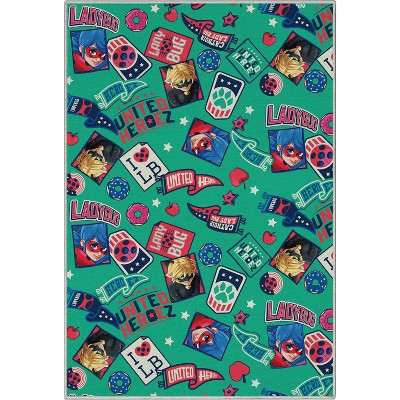 Well Woven Miraculous Ladybug New York Repeat Multi Area Rug : Target