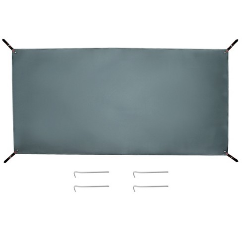 Unique Bargains Waterproof Tent Tarp With Ground Nail Gray : Target