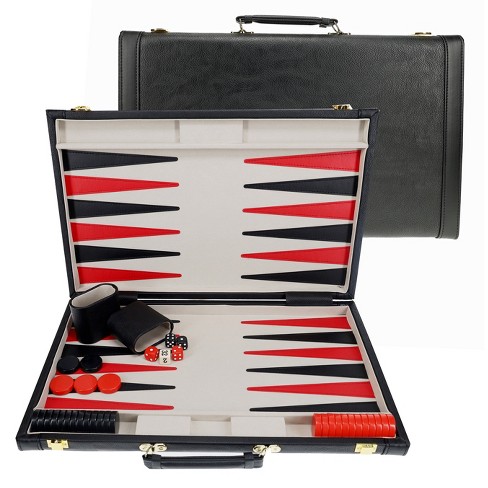 We Games Elegant Leatherette Backgammon Set - 18 X 11 In. Closed : Target