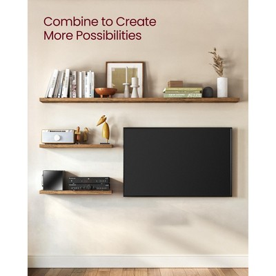 Wall Shelves Set of 3, Floating Shelves, Wall Mounted, Display Shelves ...