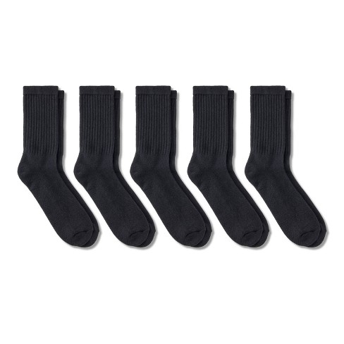 Men's Crew Socks 5pk - Dealworthy™ 6-12 : Target