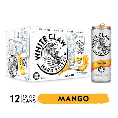 White Claw Mango Hard Seltzer - 12pk/12 Fl Oz Slim Cans : Target