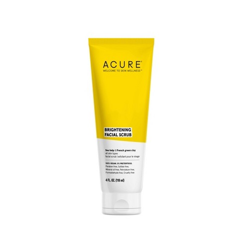 Acure Brightening Facial Scrub - Unscented - 4 Fl Oz : Target