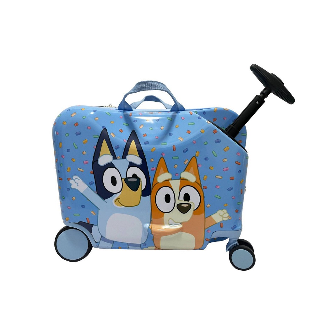 Disney Kids' Bluey Hardside Ride-On Spinner Suitcase - Blue – BrickSeek