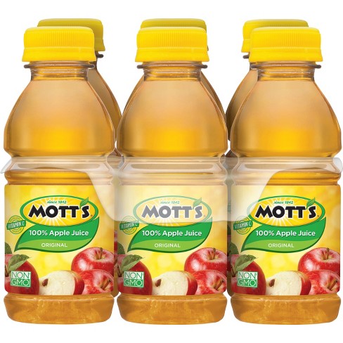 Mott's 100% Original Apple Juice - 6pk/8 fl oz Bottles : Target