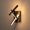 C Cattleya Modern Black Aluminum Led Wall Light : Target