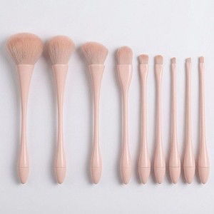Alilang 9 Piece Makeup Brush Set with Soft Synthetic Bristles and ...